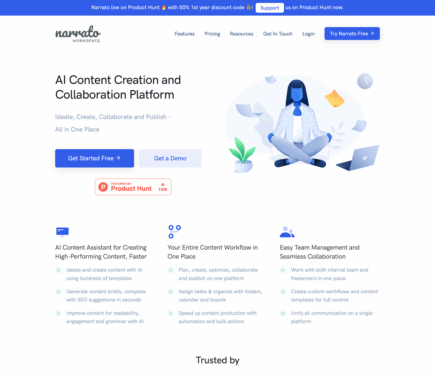 Narrato-AI Content Assistant For Creating High-Performing Content, Faster | Explore 2024 Best AI ...